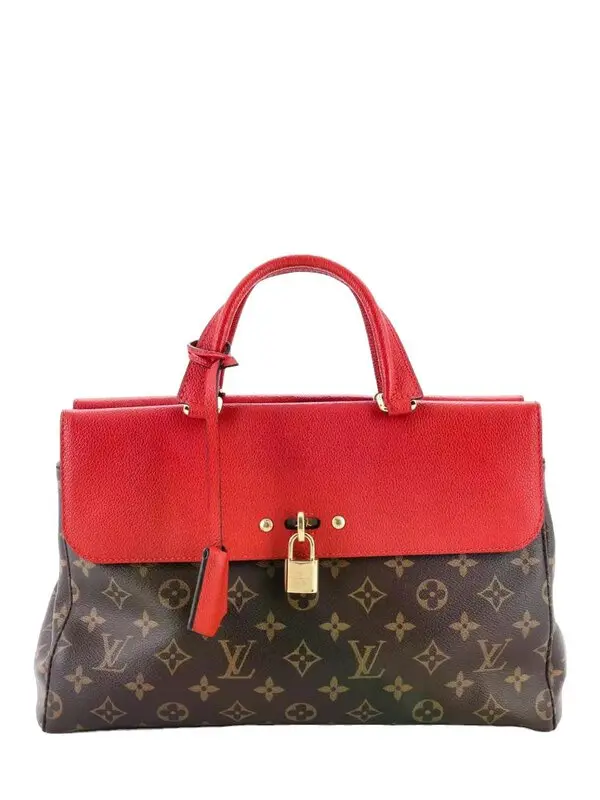 LOUIS VUITTON Venus Handbag Monogram Canvas And Leather Satchel - Brown