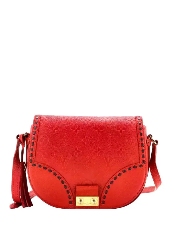 LOUIS VUITTON Junot Crossbody Bag Monogram Empreinte Leather - Red