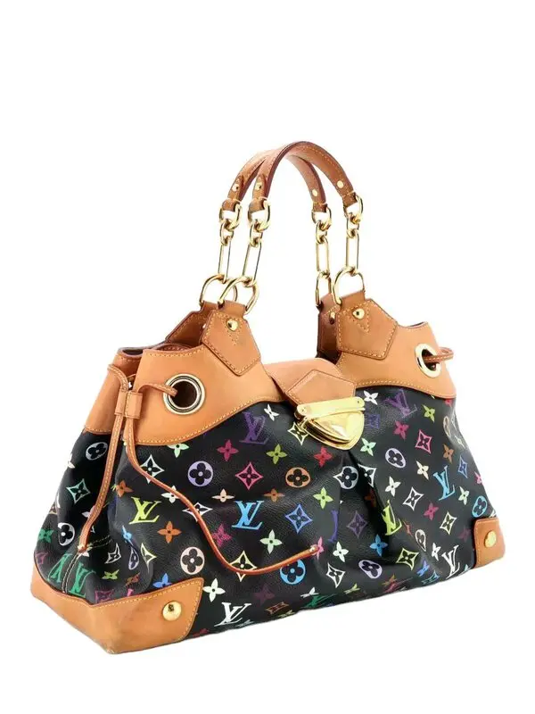 LOUIS VUITTON Ursula Handbag Monogram Multicolor Satchel - Black