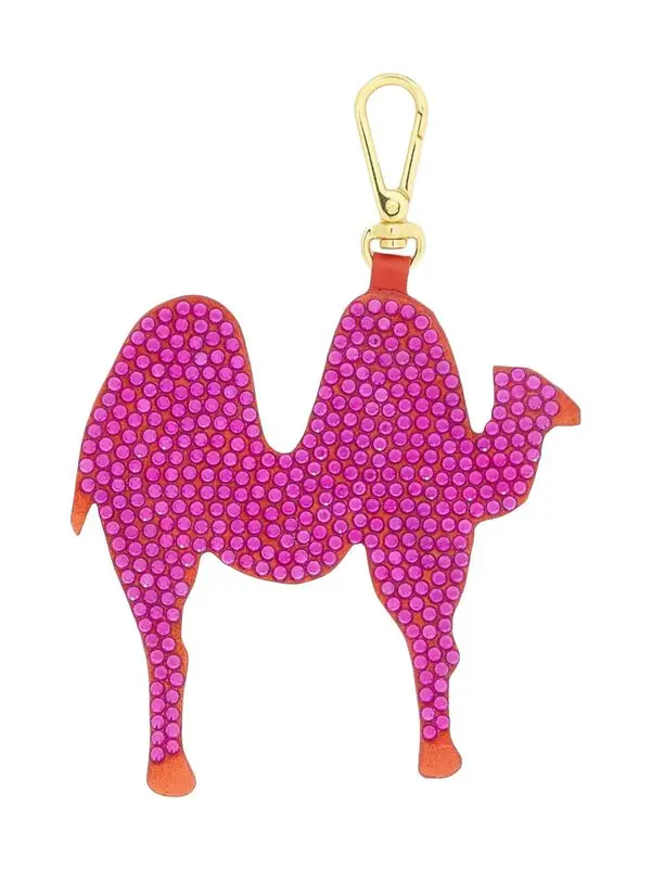 Marni Animal-alphabet Rhinestone Charm - Pink