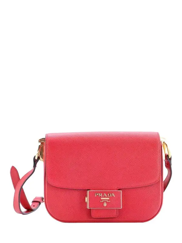 Prada Emblème Flap Bag - Red
