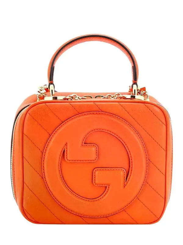 Gucci Blondie Top Handle Shoulder Bag - Orange