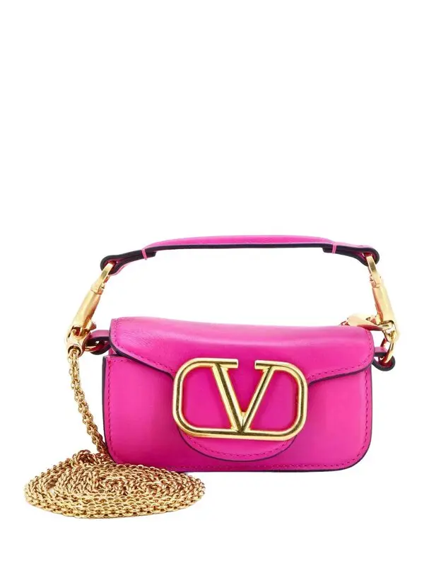 Valentino Garavani Vlogo Loco Flap Mini Shoulder Bag - Pink