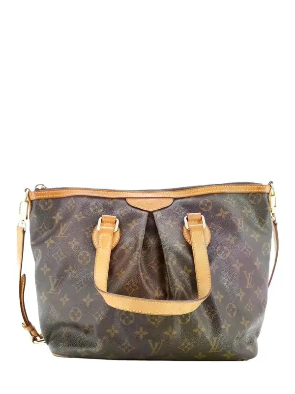 LOUIS VUITTON Palermo Handbag Monogram Canvas Pm Tote Bag - Brown