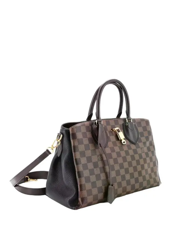 LOUIS VUITTON Normandy Damier And Leather Satchel - Black