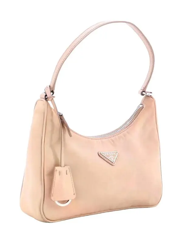 Prada Re-edition 2005 Tessuto Mini Hobo Bag - Neutrals