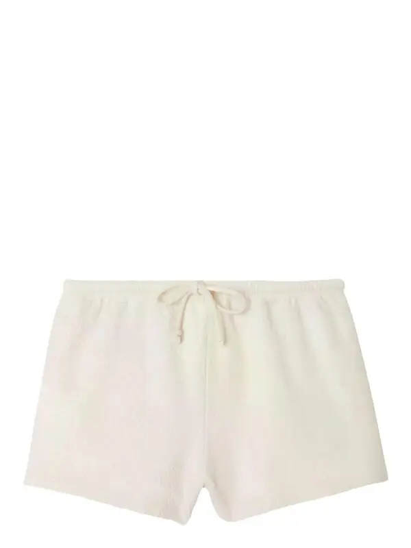 American Vintage Textured Drawstring Shorts - Neutrals