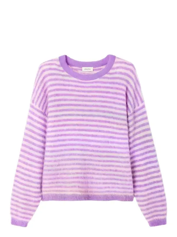 American Vintage Striped Nenybay Sweater - Purple