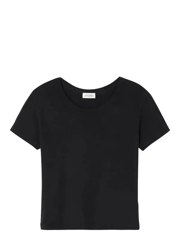 American Vintage Gamipy Short-sleeve Crew-neck T-shirt - Black