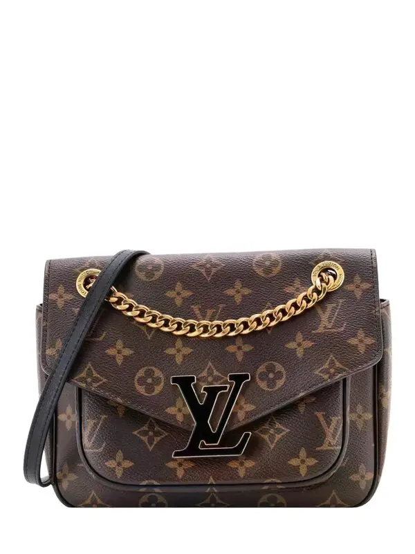 LOUIS VUITTON Passy Handbag Monogram Canvas - Black