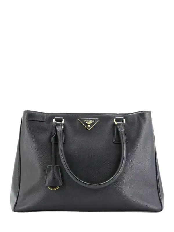 Prada Gardener's Saffiano Leather Tote Bag - Black