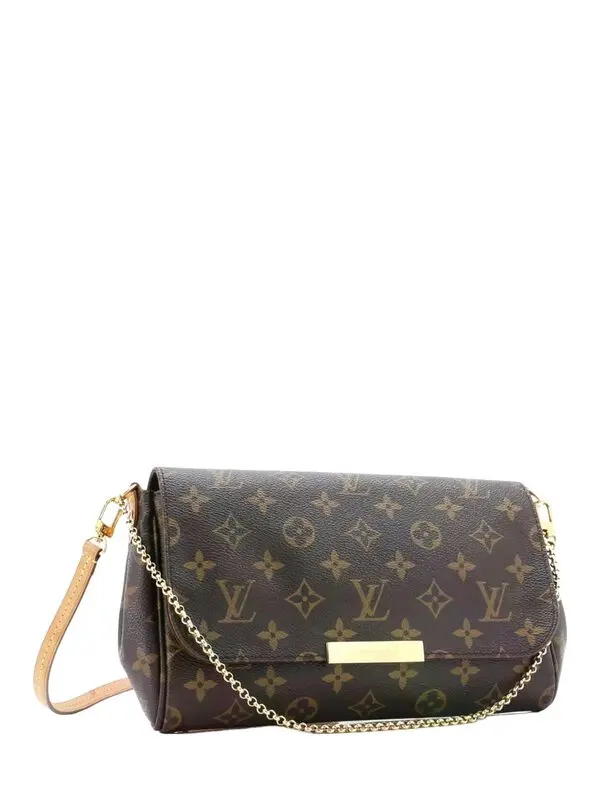 LOUIS VUITTON Favorite Handbag Monogram Canvas Pm Clutch Bag - Brown