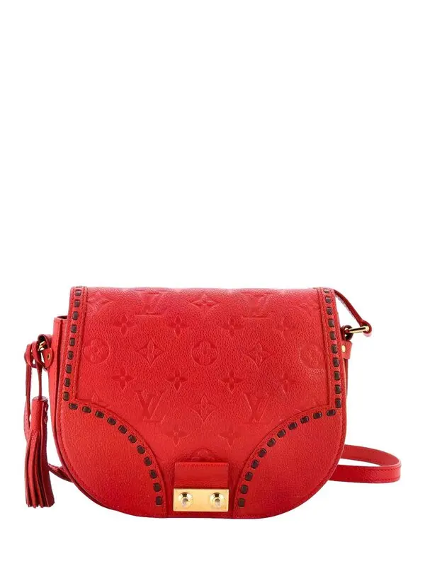 LOUIS VUITTON Junot Crossbody Bag Monogram Empreinte Leather - Red