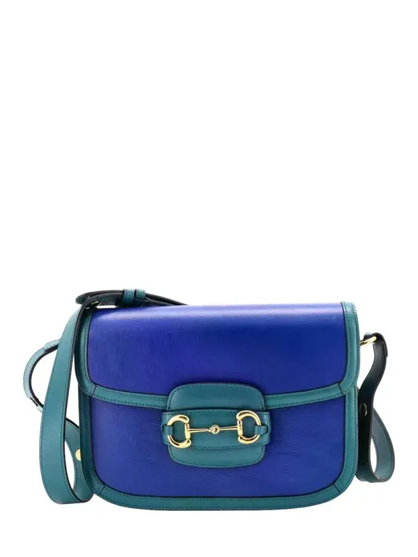 Gucci Horsebit 1955 Small Shoulder Bag - Blue