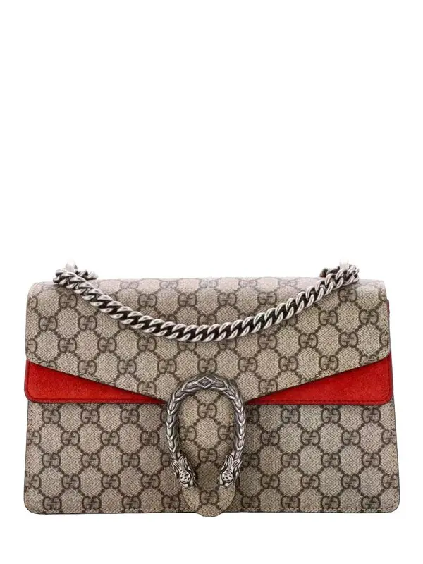 Gucci Dionysus Gg Coated Canvas Shoulder Bag - Red