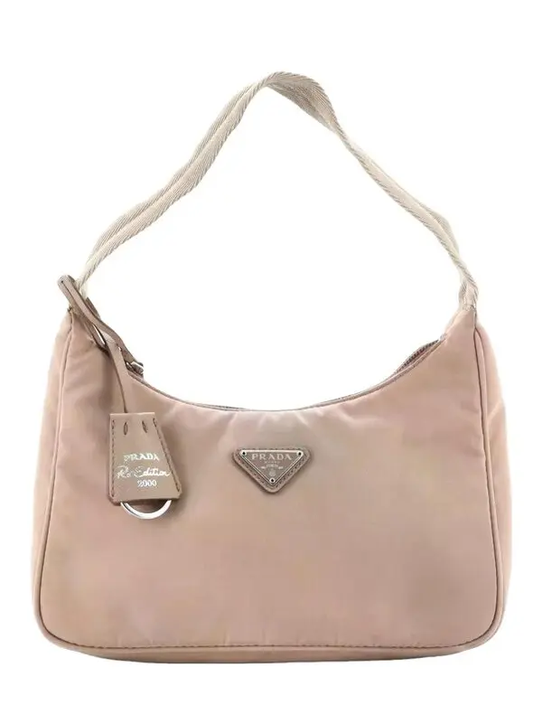 Prada Re-edition 2000 Tessuto Mini Hobo Bag - Neutrals