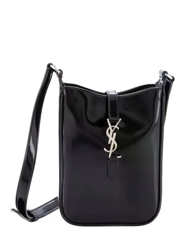 Saint Laurent Le 5 A 7 Vertical Shoulder Bag - Black