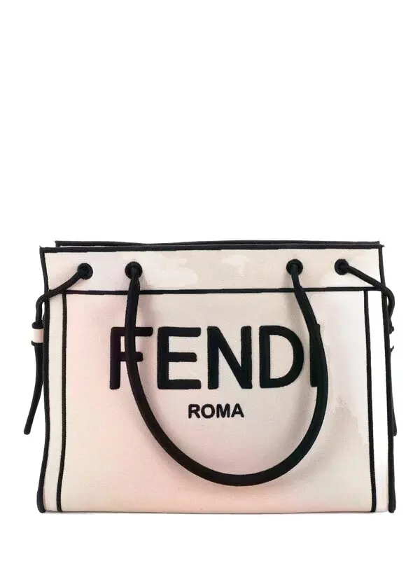 Fendi Roma Shopper Tote Bag - Black