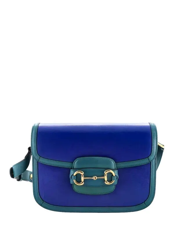 Gucci Horsebit 1955 Small Shoulder Bag - Blue