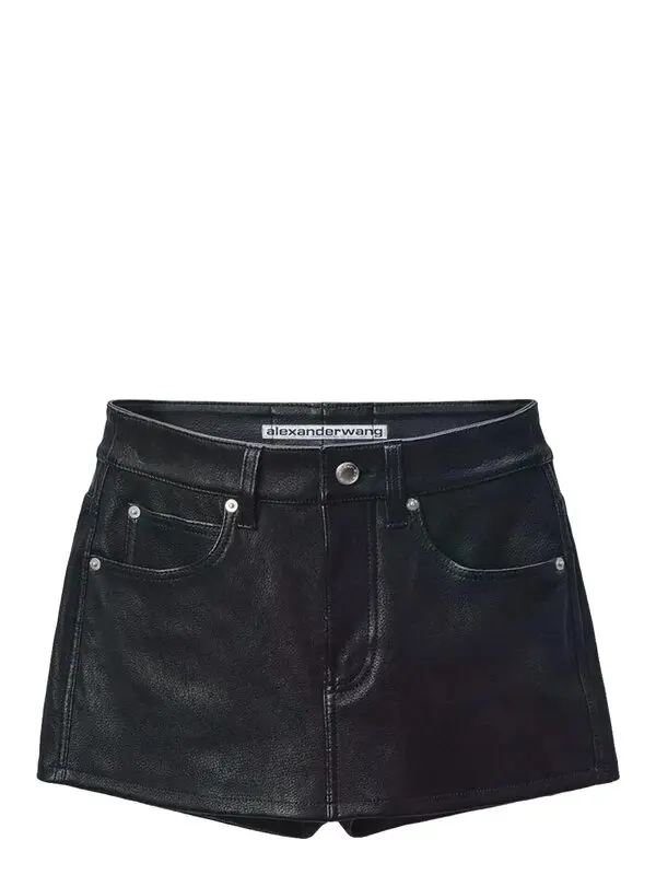 Alexander Wang Cotton-blend Mini Skirt - Black