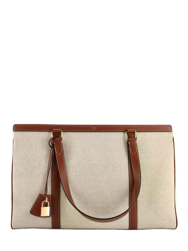 Celine Cabas 16 Canvas Tote Bag - Neutrals