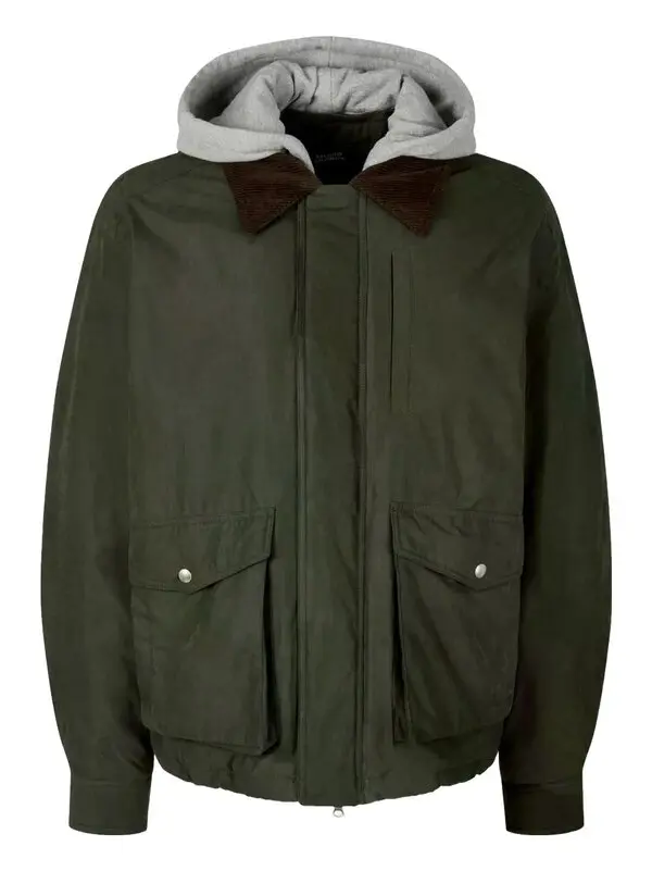 STUDIO TOMBOY Corduroy-collar Bomber Jacket - Green