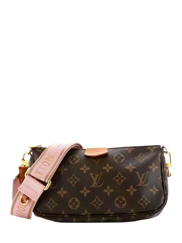 LOUIS VUITTON Multi Pochette Accessoires Monogram Canvas Crossbody Bag - Brown