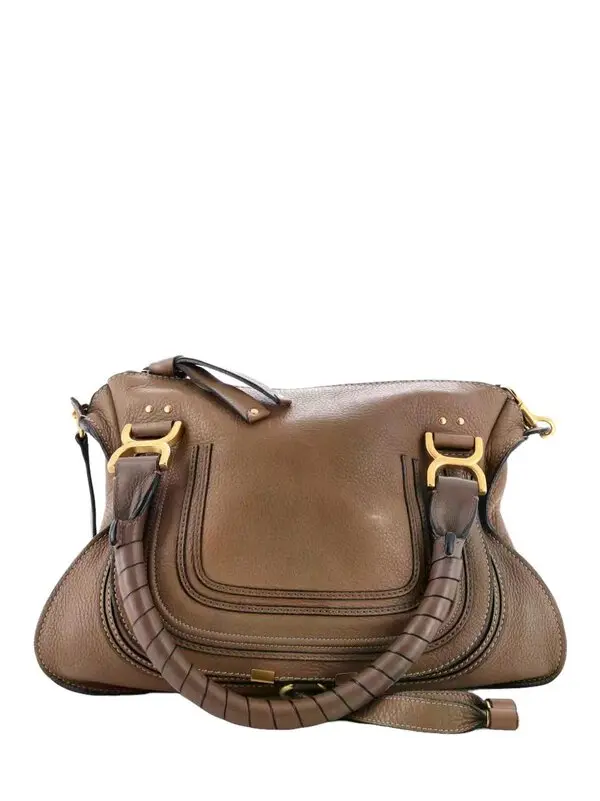 Chloé Marcie Leather Satchel - Brown