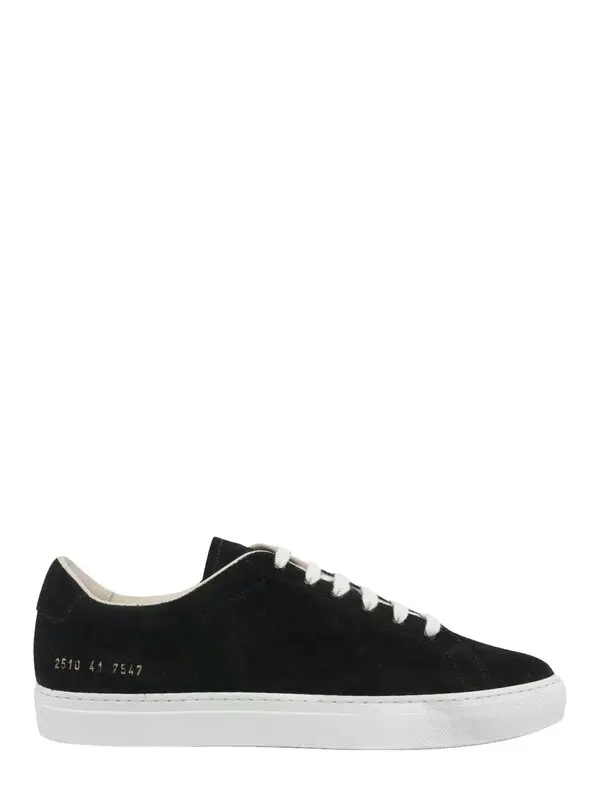 COMMON PROJECTS Logo-detail Suede Sneakers - Black