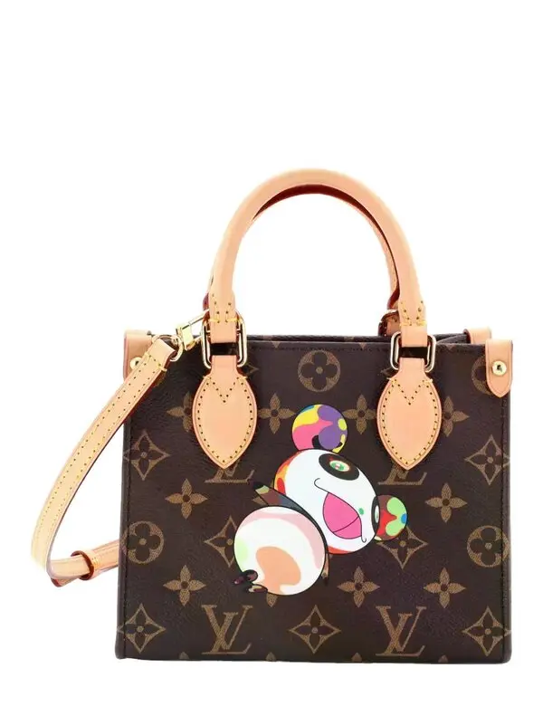 LOUIS VUITTON X Takashi Murakami Onthego Tote Limited Edition Monogram Panda Bb Shoulder Bag - Brown