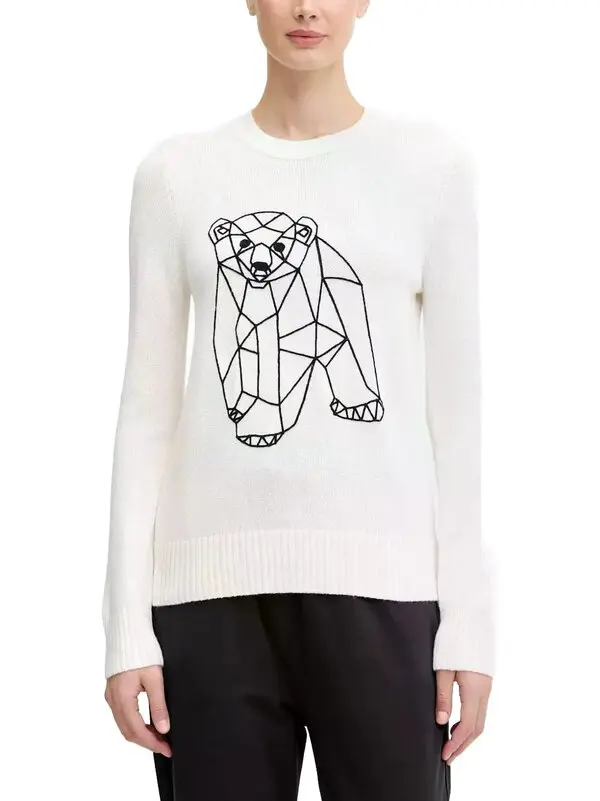 Emporio Armani Wool Blend Sweater - White