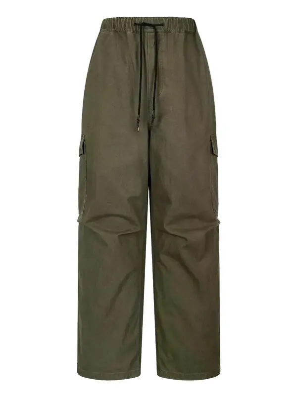 STUDIO TOMBOY Cargo Pocket Drawstring Pants - Green
