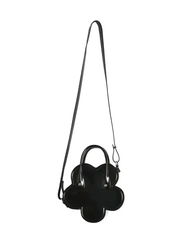 Comme Des Garçons Flower Top Handle Shoulder Bag - Black