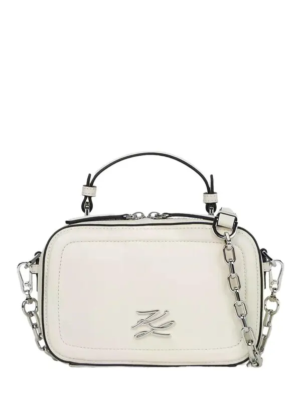 Karl Lagerfeld Chain-strap Crossbody Bag - White