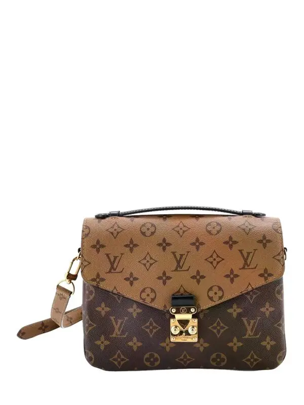 LOUIS VUITTON Pochette Metis Reverse Monogram Canvas Crossbody Bag - Brown