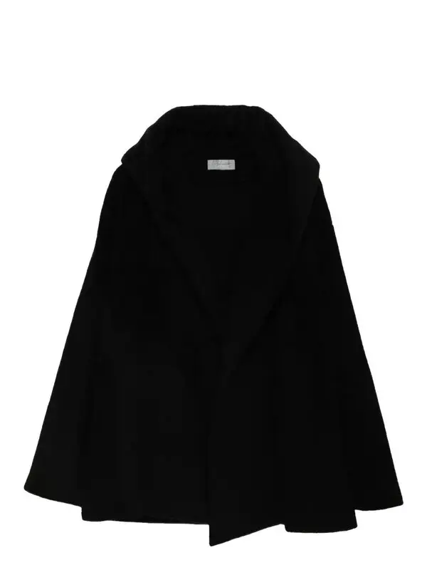 Yohji Yamamoto Bouclé Padded Coat - Black