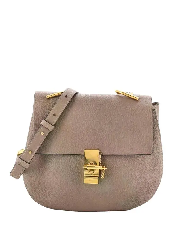 Chloé Drew Leather Crossbody Bag - Neutrals