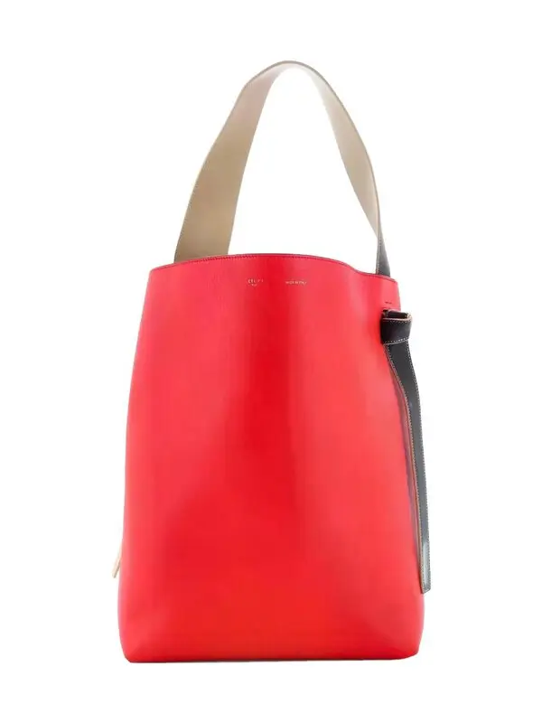 Celine Twisted Cabas Tote - Red