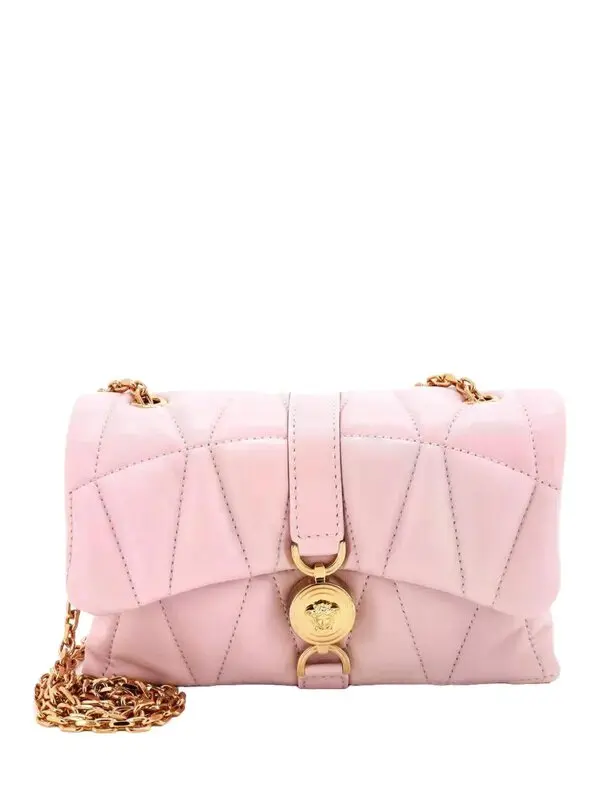 Versace Kleio Quilted Leather Shoulder Bag - Pink