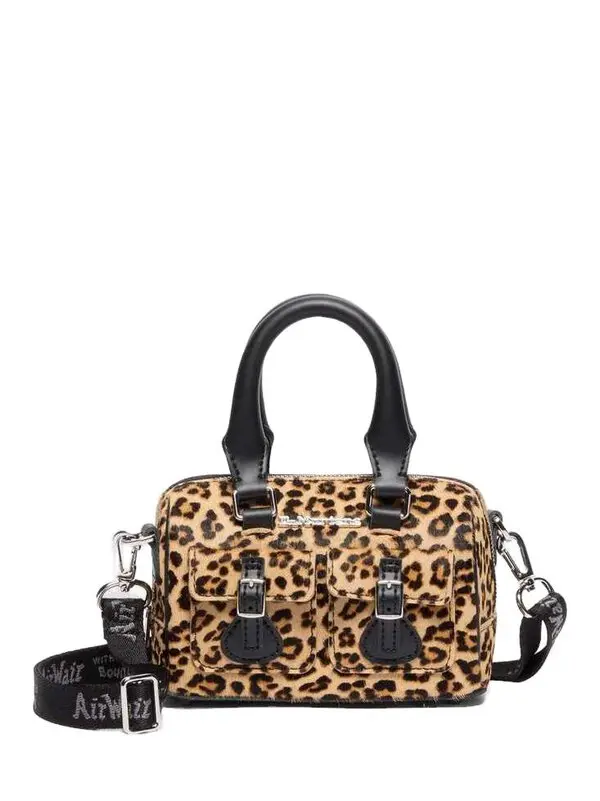 Dr. Martens Mini Top Handle Leopard Print Bag - Black