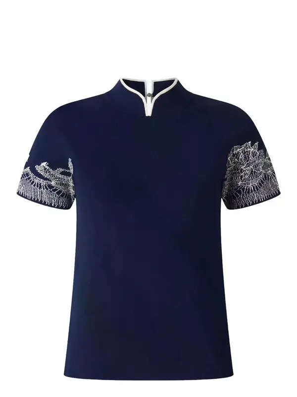 Shanghai Tang Qipao Top - Blue