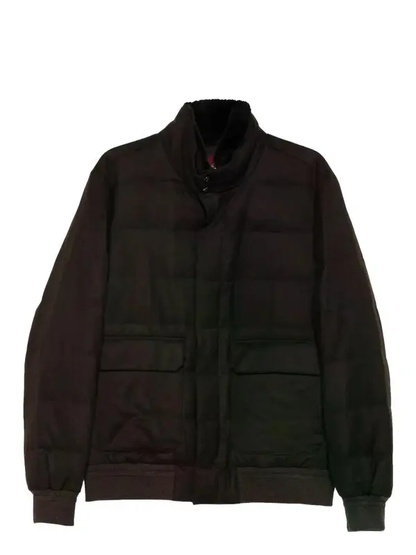 MONTECORE Padded Wool Jacket With Pockets - Brown