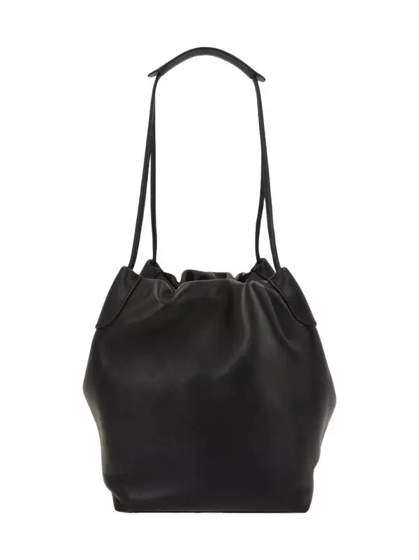 Loro Piana Gathered Shoulder Bag - Black