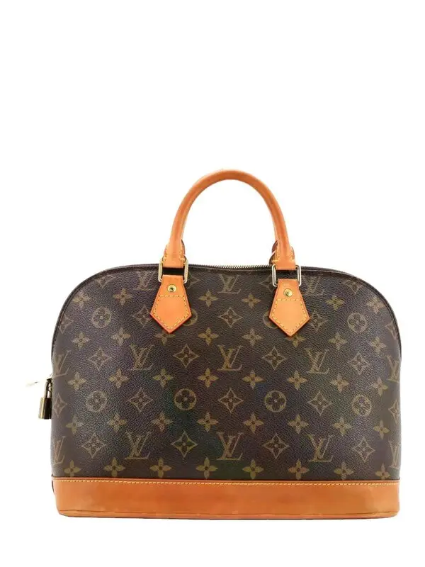 LOUIS VUITTON Alma Handbag Monogram Canvas Pm Satchel - Brown