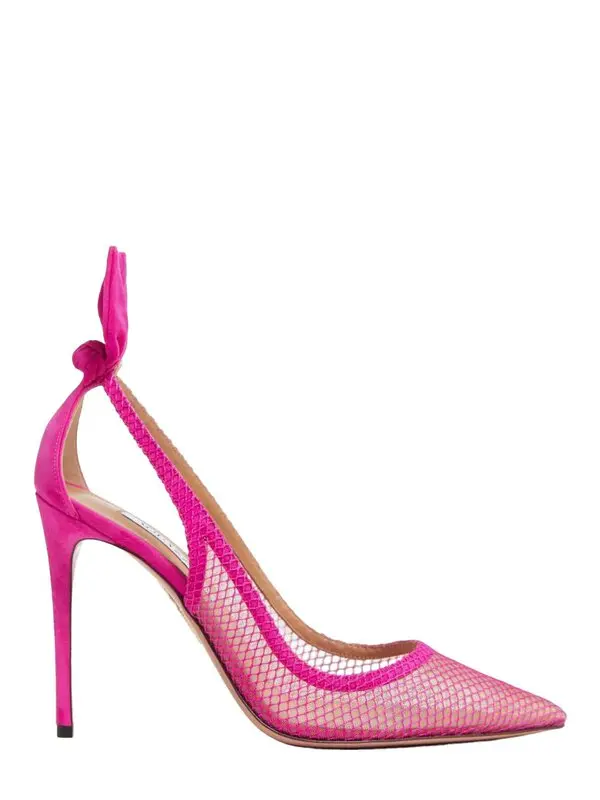 AQUAZZURA 105mm Bow-detail Pumps - Pink