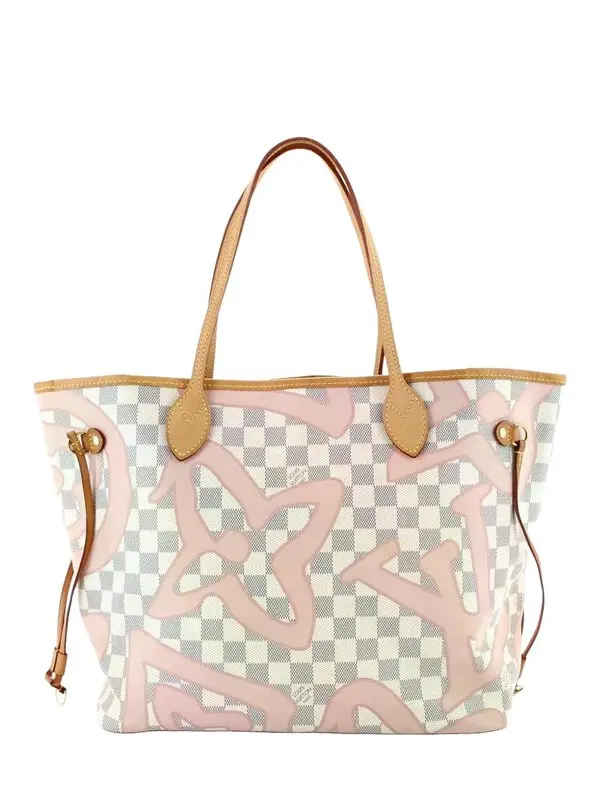 LOUIS VUITTON Neverfull Nm Limited Edition Damier Tahitienne Mm Tote Bag - Pink