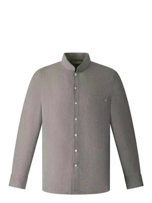 Shanghai Tang Buttoned Wool Shirt - Grey