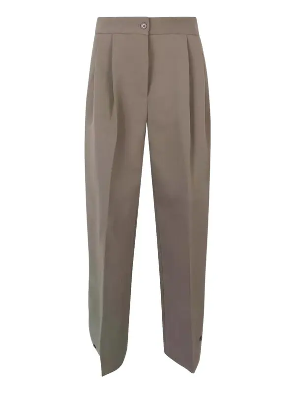 THE FRANKIE SHOP Doyer Pleated Trousers - Neutrals