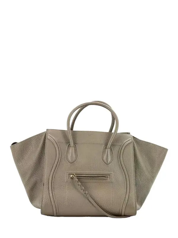 Celine Phantom Bag Grainy Leather Medium Tote Bag - Brown