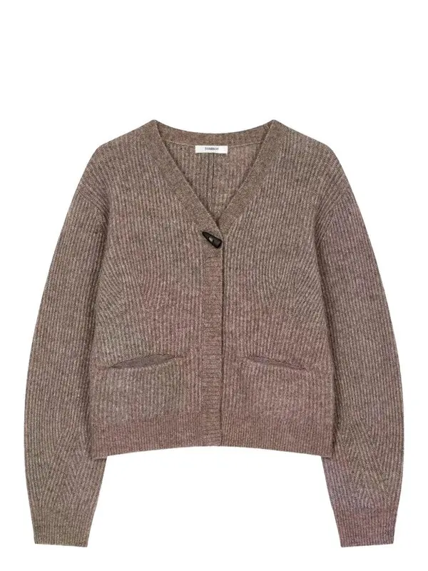 STUDIO TOMBOY Toggle V-neck Cardigan - Brown